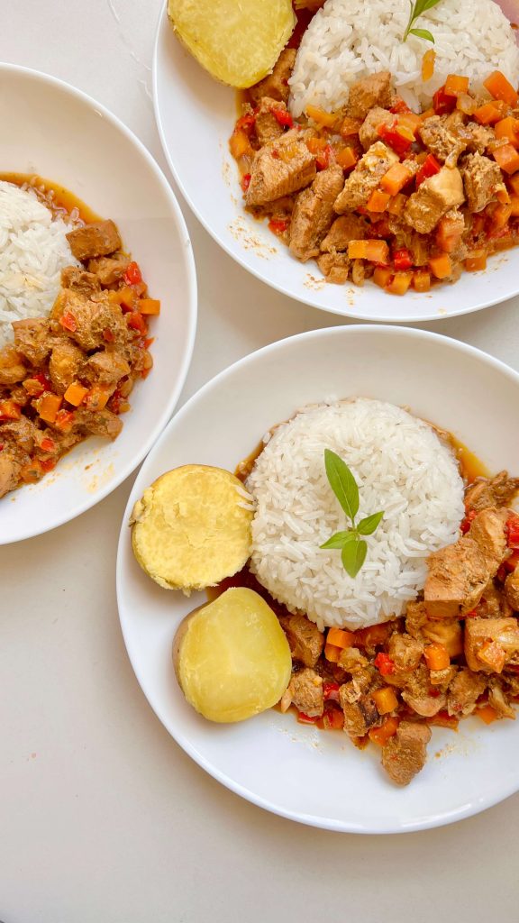 Pollo agridulce a la olla - LA ESPÁTULA VERDE